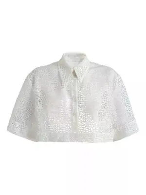 RXQUETTE Crumbled Cropped Shirt