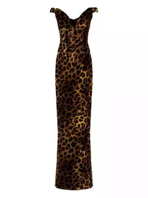THE NEW ARRIVALS ILKYAZ OZEL Shakti Animalier Dress