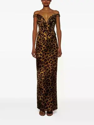 THE NEW ARRIVALS ILKYAZ OZEL Shakti Animalier Dress