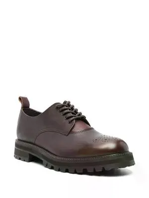 HENDER SCHEME Commando Blucher Leather Derby Shoes
