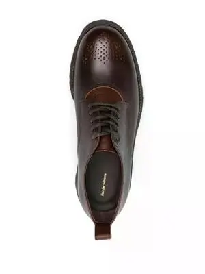HENDER SCHEME Commando Blucher Leather Derby Shoes