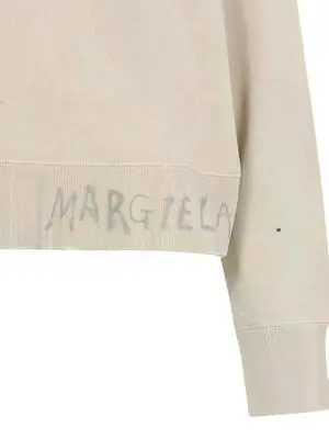 MAISON MARGIELA Logo-print Sweatshirt - Neutrals