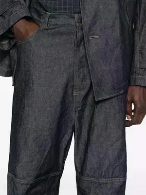 FORME D'EXPRESSION Contrasting-stitching Jeans