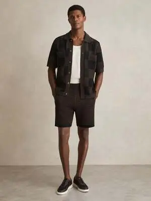 Reiss Raw Edge Hem Shorts For Men