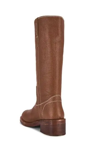 Free People Blaze Pull-on Leather Boots - Brown