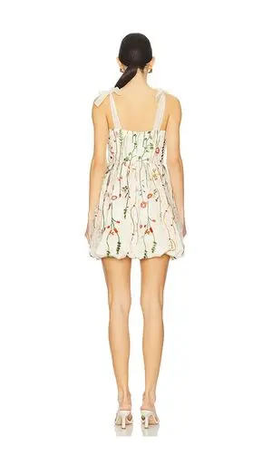 Steve Madden Floral Embroidered Tie-strap Dress