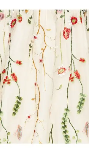 Steve Madden Floral Embroidered Tie-strap Dress