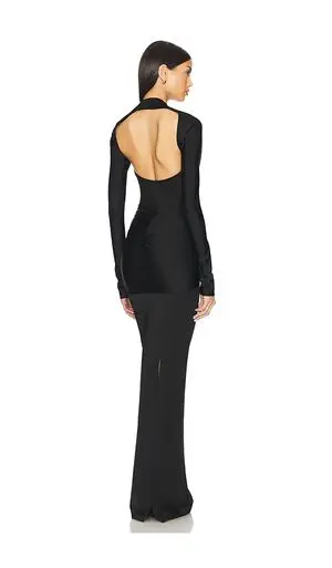 LAQUAN SMITH Deep Plunge Gown