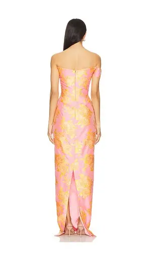 SAU LEE Jackson Gown - Pink Multi