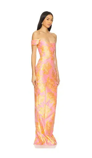 SAU LEE Jackson Gown - Pink Multi