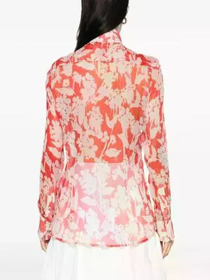 Victoria Beckham Floral Chiffon Shirt