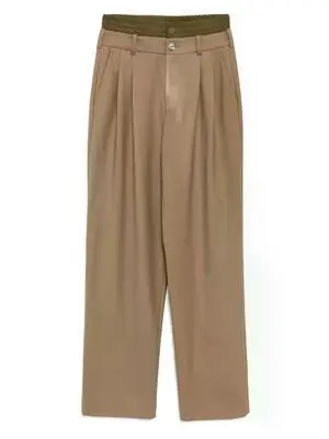 Monse Paneled Trousers - Brown