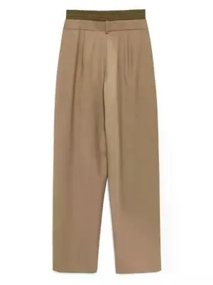 Monse Paneled Trousers - Brown
