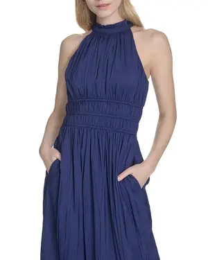 Eliza J Halter Tie Back Dress
