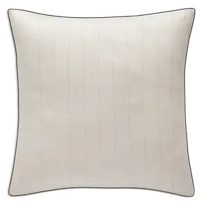 ANNE DE SOLENE Journey Striped Sateen Euro Sham - Sable