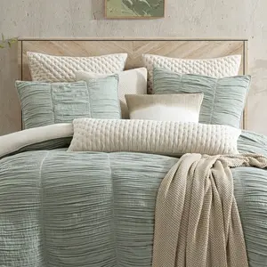 Dkny Pure Ruched Gauze Duvet Cover Set, Full/queen