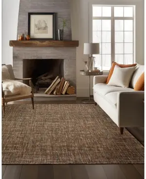 DALYN RUG COMPANY Dalyn Abruzzo Az1 Area Rug, 3'6 X 5'6 - Chocolate