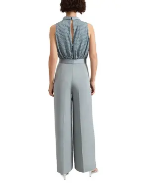 PHASE EIGHT Eliza High Neck Textured Jumpsuit
