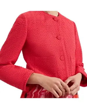 PHASE EIGHT Ripley Boucle Jacket - Coral