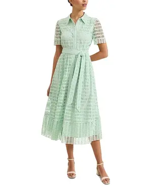 PHASE EIGHT Sandy Lace Midi Dress - Green