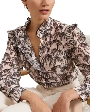 PHASE EIGHT Serena Frill Blouse
