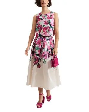 PHASE EIGHT Floral Border Skirt