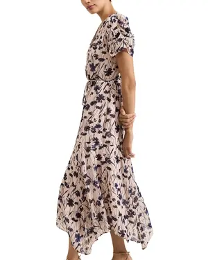 PHASE EIGHT Verity Floral Handkerchief Hem Dress
