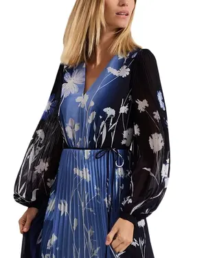 PHASE EIGHT Annie Pleated Maxi Dress