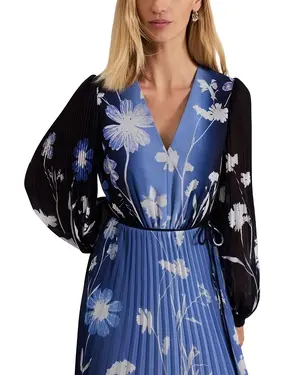 PHASE EIGHT Annie Pleated Maxi Dress