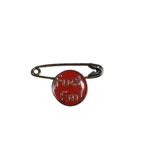 Supreme Fuck Em! Pin - Silver