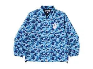 A BATHING APE Camo Coach Jacket - Blue