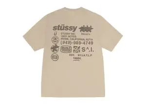 StÜssy Dna Pigment Dyed T-shirt - Khaki