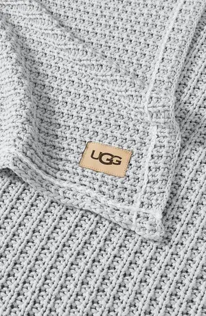 UGG Luna Knit Throw Blanket - Stone