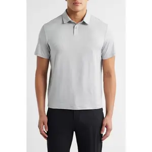 Zella Dynamic Train Polo Grey Silk Light Heather