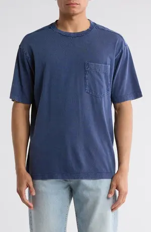 Abound Acid Wash Pocket T-shirt - Blue Indigo