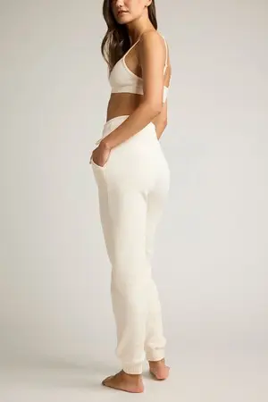 NEGATIVE UNDERWEAR Waffle Knit Jogger - Cream