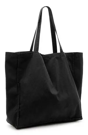 ALLSAINTS Large Biggy Cotton Tote - Black