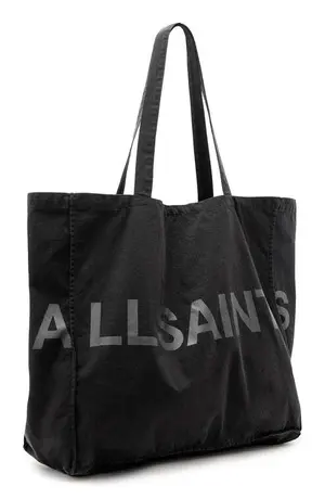 ALLSAINTS Large Biggy Cotton Tote - Black