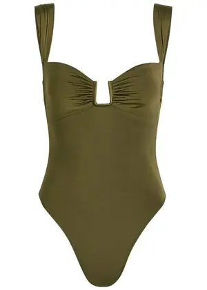 AWAY THAT DAY Cannes One-piece Swimsuit - Olive