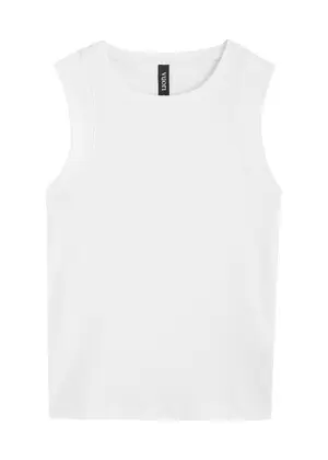 Vuori Ribbed Stretch-modal Tank - White