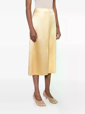 Altuzarra Satined Midi Skirt