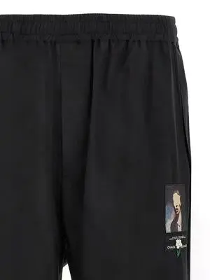 Undercover Elasticated Waist Trousers With Logo Print