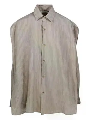 DARKPARK Cape-attached Pinstripe Shirt