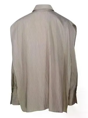 DARKPARK Cape-attached Pinstripe Shirt