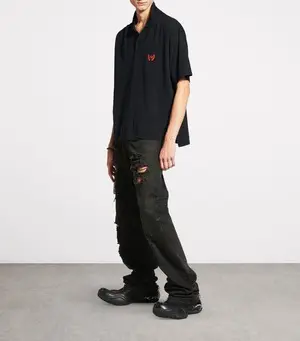 Balenciaga Laurel Classic Polo Shirt - Black