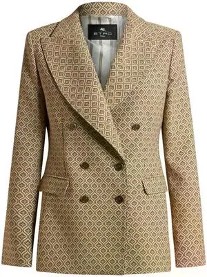 Etro Jacquard Blazer - Neutrals