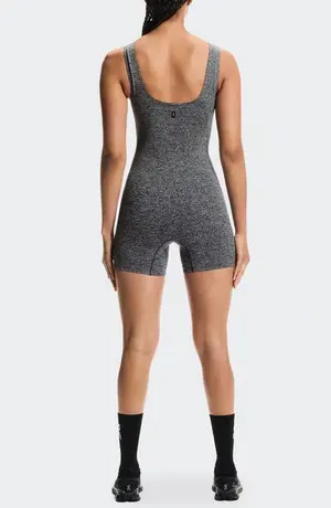 On Studio Knit Bodysuit - Graphite Heather