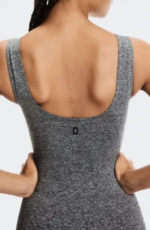 On Studio Knit Bodysuit - Graphite Heather