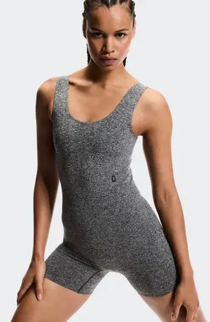 On Studio Knit Bodysuit - Graphite Heather