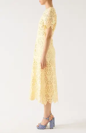 LK BENNETT Georgia Embroidered Midi Dress